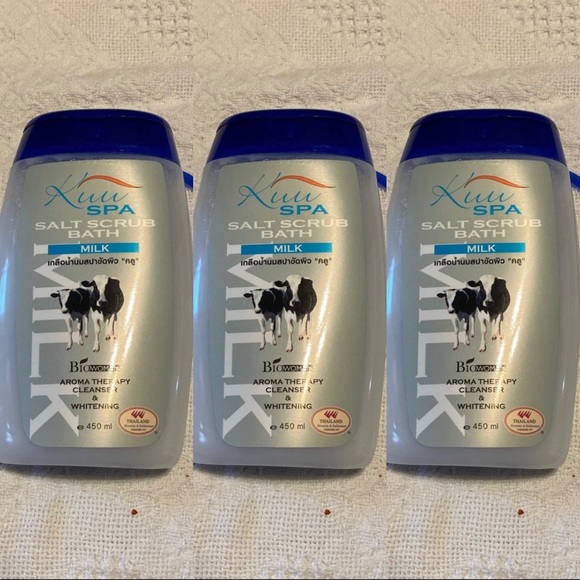 KUU | Bath & Body | Kuu Spa Salt Scrub Bath Milk 45 Ml 3 Units | Poshmark